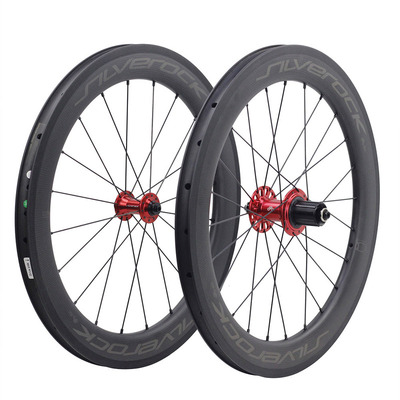 SILVEROCK碳纤轮组折叠车圈刹