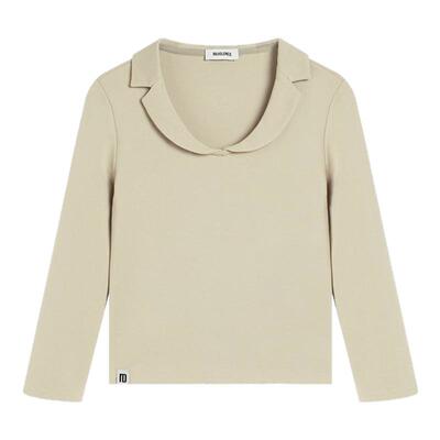 REDOLENCE 青果领打底长袖设计感修身上衣打底衫日常通勤2026春季