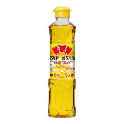 鲁花 5S压榨一级花生油家用厨房食用油小瓶装500ml