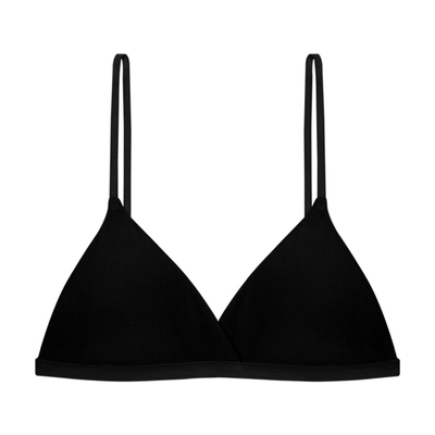 FIRSTMIX2025年夏三角杯薄款小胸女生奶油黄细肩带无钢圈美背文胸