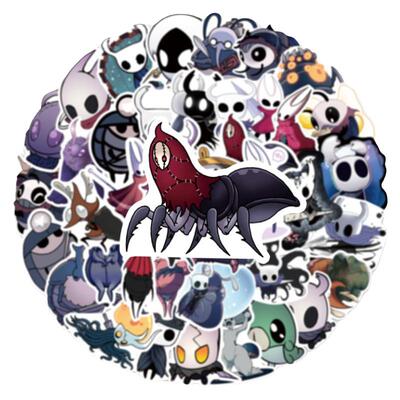 50张Hollow Knight空洞骑士贴纸卡通单机游戏电脑手机滑板车贴