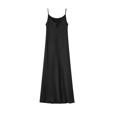 indicia标记25夏新中式暗纹提花垂感柔顺吊带连衣裙 L2B5LQ099