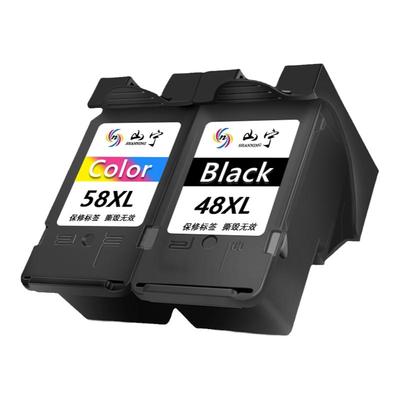 适用佳能PG48墨盒CL58 E478 E478R E3480 E4580 E488 E4280连喷可加墨e478 E468 408 418打印机黑彩色可连供