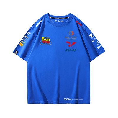 张雪机车夺冠夏季同款短袖T恤衫