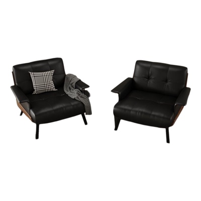 意式极简风单人沙发设计师款客厅休闲DK现代简约洽谈轻奢别墅椅子