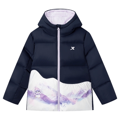 【商场同款】特步童装儿童保暖羽绒服女童秋冬季新款加厚小童外套