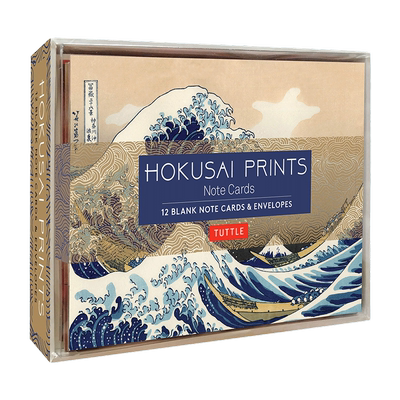英文原版 Hokusai Prints Note Cards 葛饰北斋作品卡片 12张卡片和信封 英文版 进口英语原版书籍