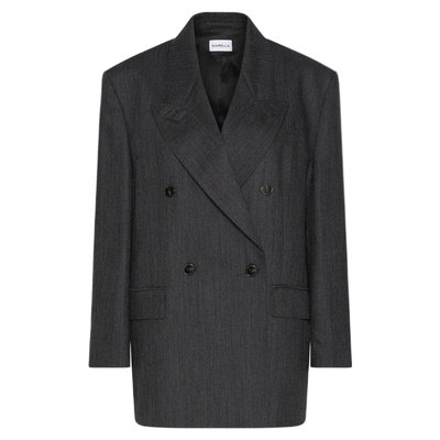 MARELLA 2025秋冬女装双排扣绵羊毛西装外套3046015202