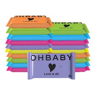 欧贝比超感护肤婴儿湿巾8抽