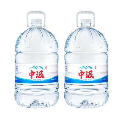 中汲大桶水19L*2桶特批价家庭大瓶泡茶饮用天然泉水非17l矿泉水