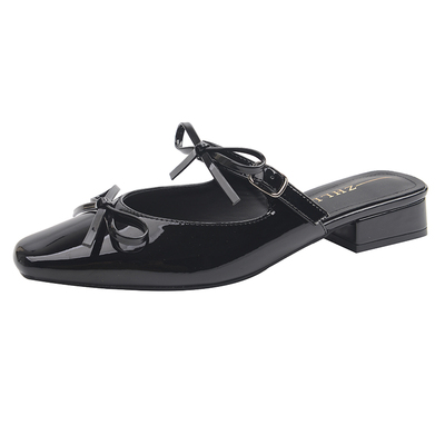 绝美凉鞋夏新款裸色单鞋一字拖