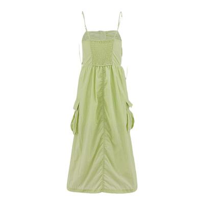 SLY机能风设计感抽褶吊带连衣裙