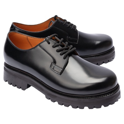 MATTINA2026年新款轻质舒适透气真皮商务圆头系带正装皮鞋