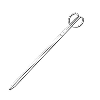 加厚实心不锈钢火钳烧火垃圾夹子