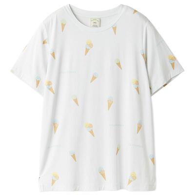 gelato pique25夏季新品女睡衣冰淇淋满印短袖T恤PWCT252202