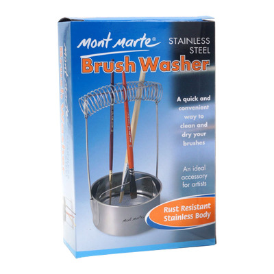 蒙玛特不锈钢洗笔器晾笔架