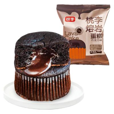 桃李熔岩蛋糕巧克力味