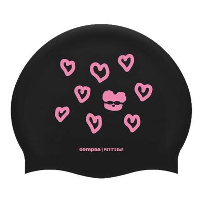 2025新款韩国正品代购oompaa硅胶防滑抗氯墨镜小熊新款泳帽