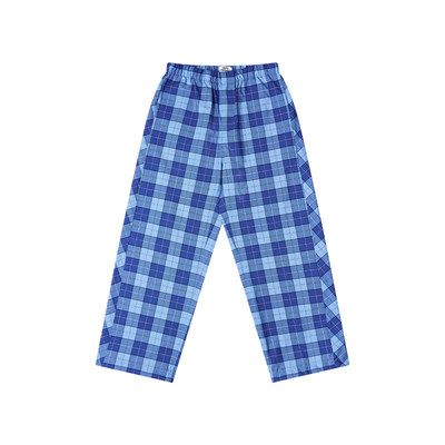 特惠6折起 EMPTY REFERENCE 格纹印花长裤宽松格子直筒休闲裤