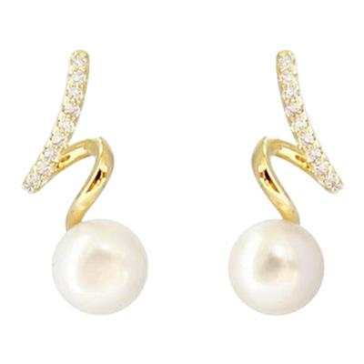 气质设计感淡水珍珠耳环