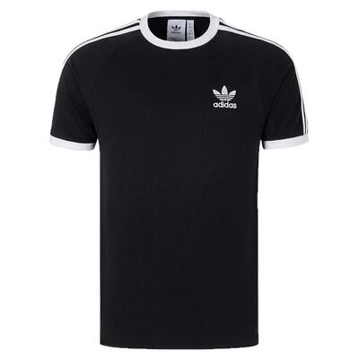 阿迪达斯三叶草男装新款3-STRIPES TEE舒适休闲透气短袖T恤KB2459