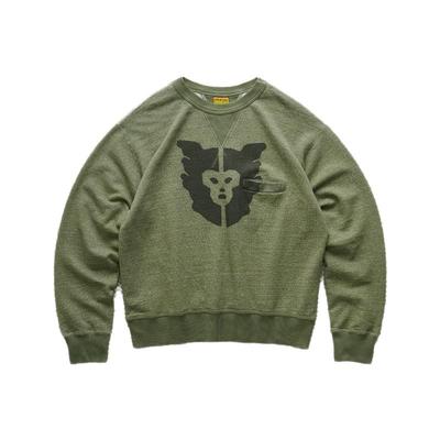 HUMANMADE军事风猿人图案卫衣