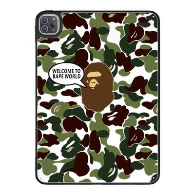 超创意适用9代无盖ipad11a16保护壳10代10.9潮牌豹纹10.2寸亚克力air45磁吸笔槽mini67平板pro11Air11硬壳9.7