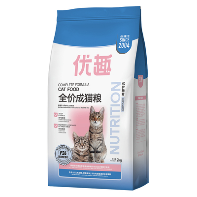 优趣P26添加鲣鱼松成猫粮2kg