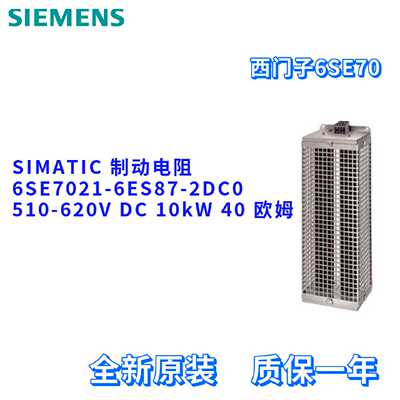 议价6SE7021-6ES87-2DC0 制动电阻 6SE70216ES872DC0 510-620V DC