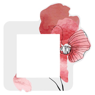 创意3d水彩花亚克力开关边框贴