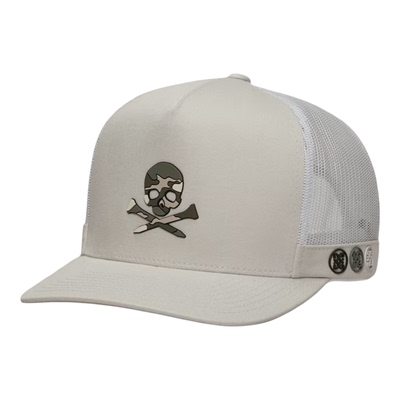 代购GFORE CAMO SKULL & TEES舒适透气网眼拼接可调节高尔夫球帽