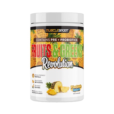 美国Muscle Sport果蔬粉天然健身益生元蔬菜粉膳食纤维肠胃益生菌