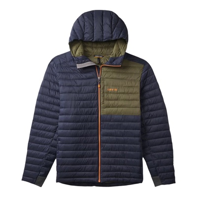 Orvis男士夹克棉服Drift保暖连帽衫防水蓬松轻薄冬季保暖户外男装