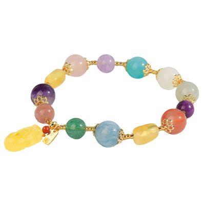 天然水晶多宝手串女款