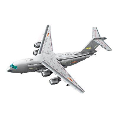 【新品】森宝积木运20B鲲鹏大型运输机国产军事飞机积木拼装玩具