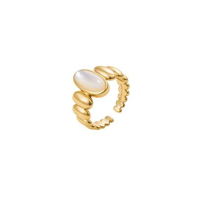 安铂洛利天然虎眼石戒指女