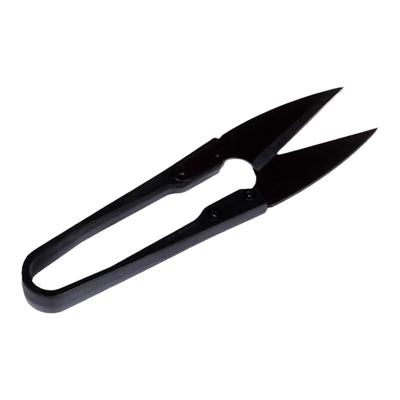 快可利TC-805B高碳小纱剪U型黑色塑柄 线头剪十字绣小剪刀包邮