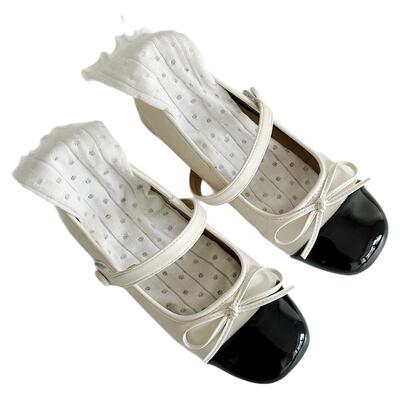 夏季魔术贴单鞋平底小香风