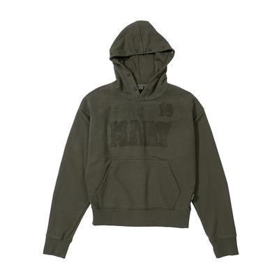 SCULPTOR美式复古水洗重磅卫衣女秋冬加绒加厚连帽衫醋酸工艺