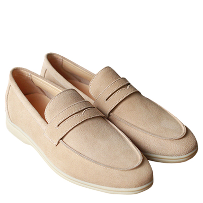 手工男士真皮休闲鞋一脚蹬懒人