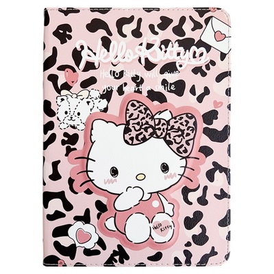 ipad11保护套a1893可爱豹纹kitty猫11pro2024翻盖iPada16硅胶2025新款air7平板壳10代10.9英寸凯蒂猫保护壳