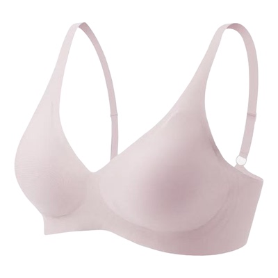 红豆莫代尔小胸内衣女桑蚕丝文胸