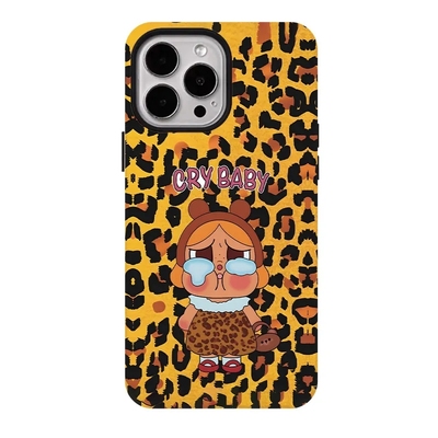 新款豹纹哭娃磁吸磨砂适用iPhone17ProMax手机壳16苹果air华为mate70pura80+保护套15支架oppo软胶小米vivo