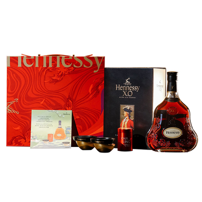 【官方直营】轩尼诗XO艺诣融合中国茶礼盒700ml 干邑白兰地洋酒