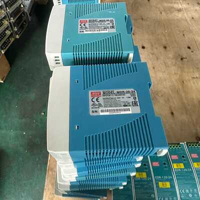 溢价-明纬MDR-20-24 台湾明纬导轨电源24V1A 输入10