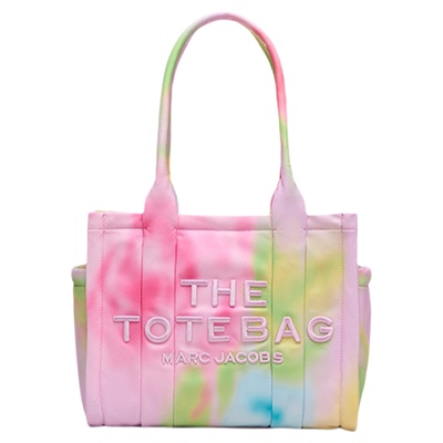 【新品】MARC JACOBS/莫杰 TOTE 中号织物彩色渐变设计肩背托特包