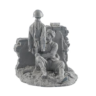 狙击兵人手办1/35手办二战gk白模