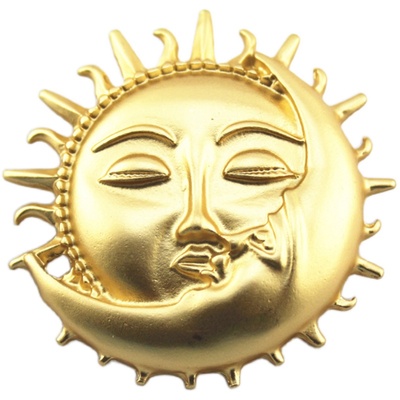 复古巴洛克哑光金胸针多元素集合