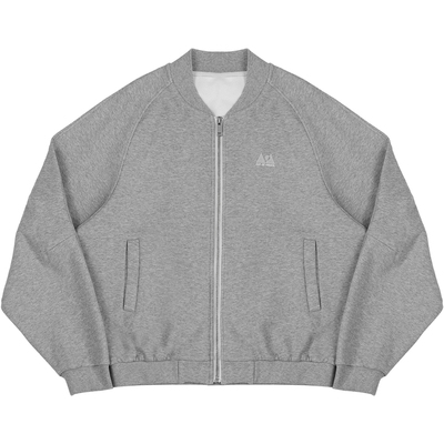 O3PARK美式复古棒球领加绒夹克