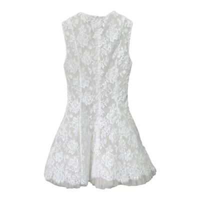 shushu新中式蕾丝拼接蓬蓬裙甜美